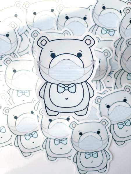 Bruno Mask Vinyl Sticker Die Cut – Sparkly Paper Co.