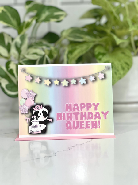 Happy Birthday Queen Greeting Card – Sparkly Paper Co.