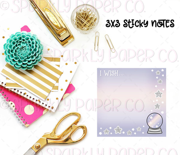 I Wish Sticky Notes – Sparkly Paper Co.