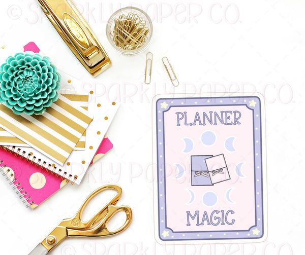 Large Sparkly Planner Magic Sticker Die Cut – Sparkly Paper Co.