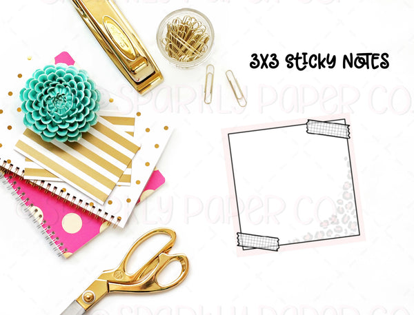 Leopard Sticky Notes – Sparkly Paper Co.